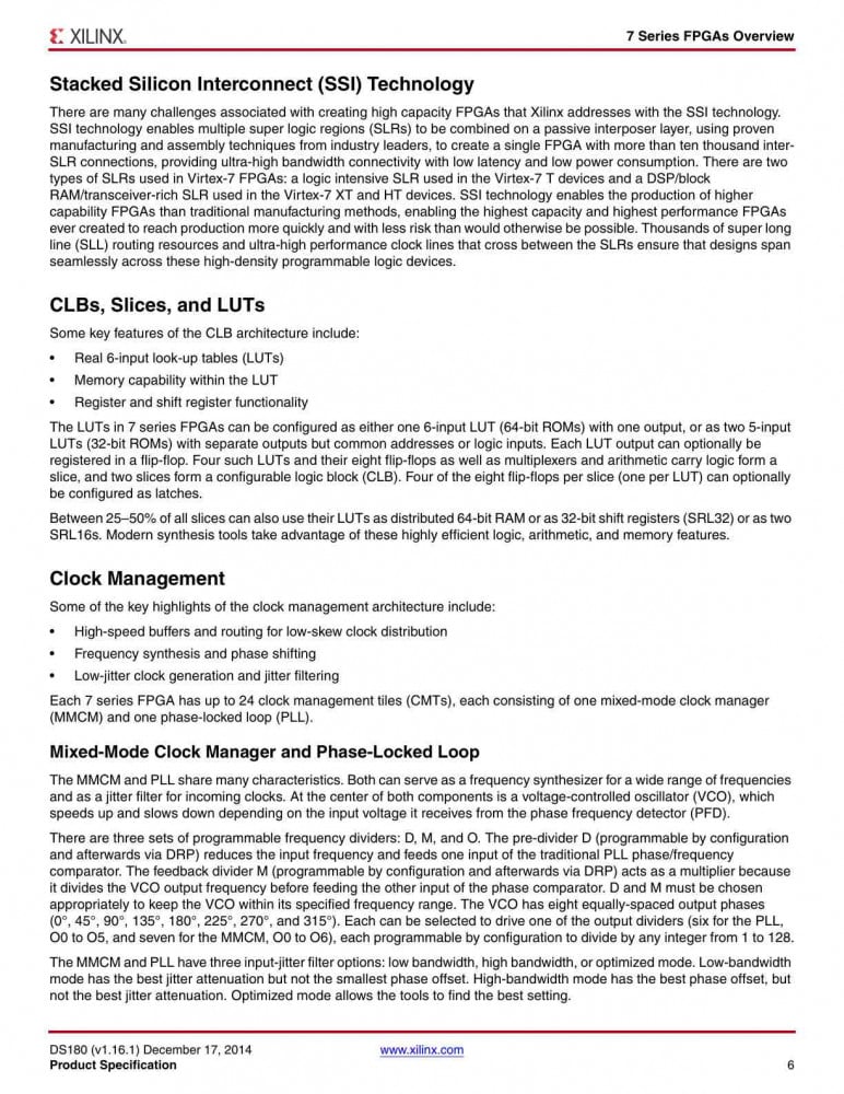 AMD XC7A200T-1FB484I documentation page 6