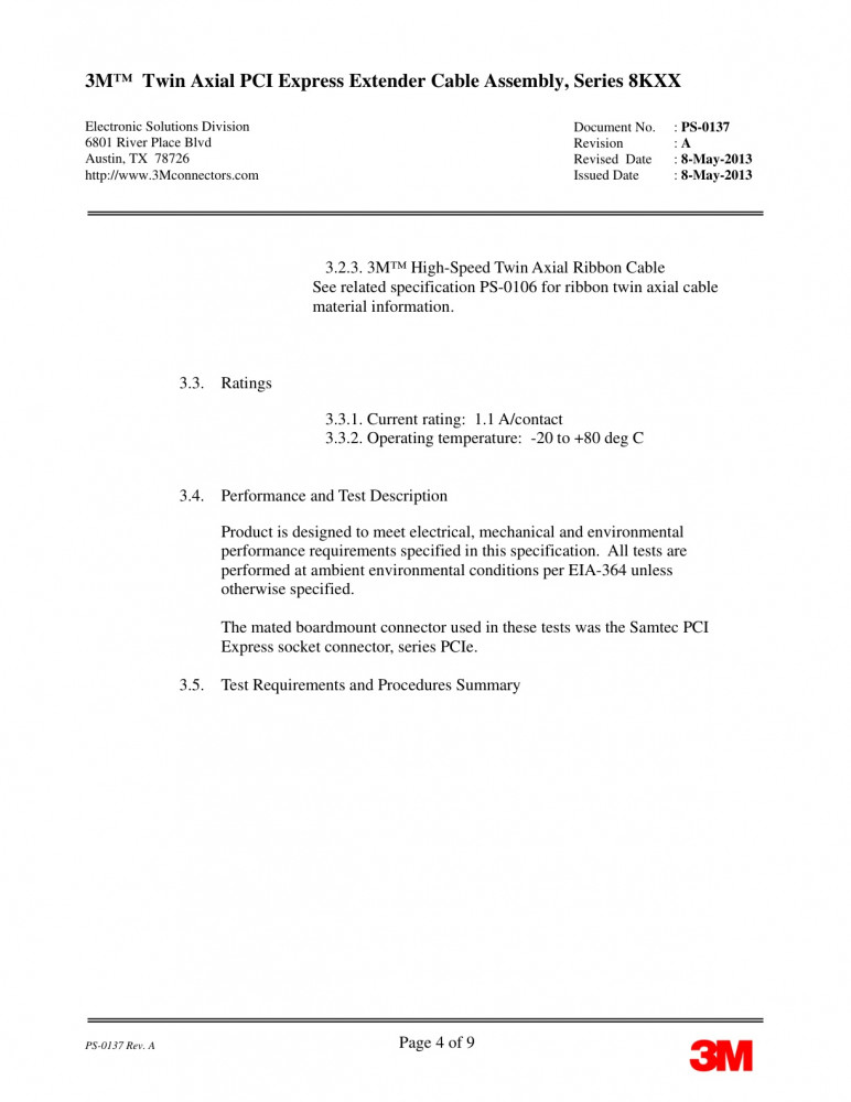 3M 8KJ2-0743-0250 technical document page 4