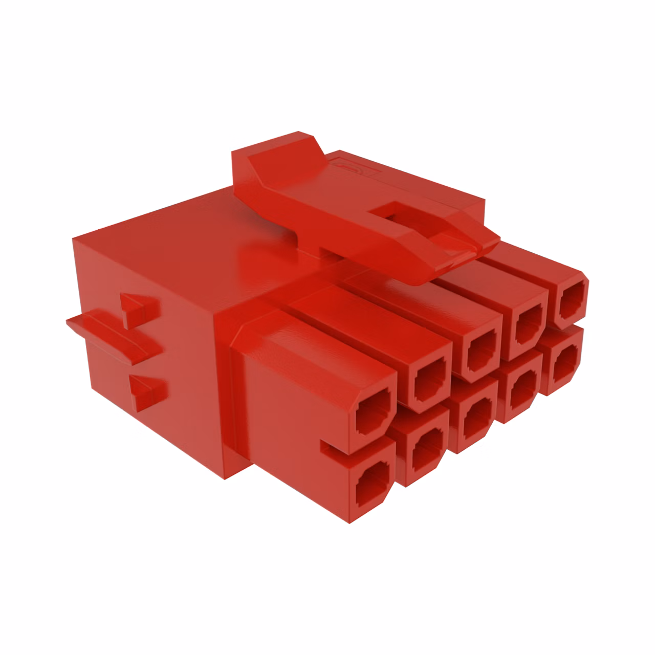 Micro-Fit+ Versa Color Receptacle Housing, Dual Row, 10 Circuits, UL 94V-0, Glow-Wire Capable, Red for sale