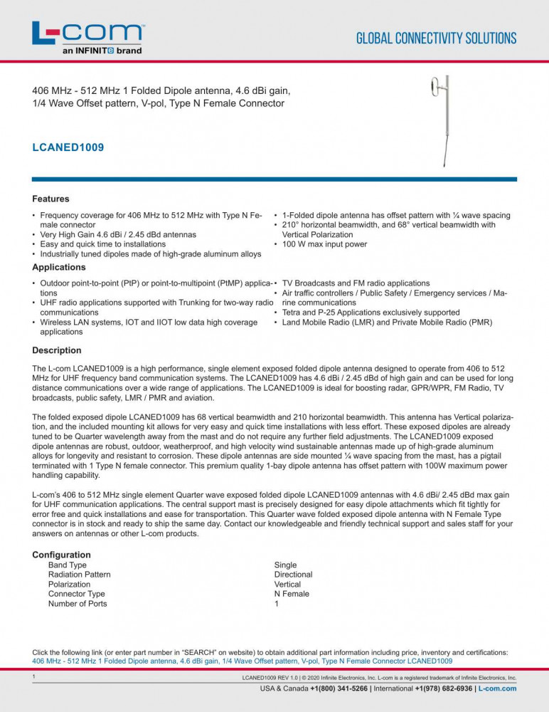 LCANED1009 technical document page 1