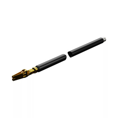 Pre-Crimped Lead Mini-Fit Sr. Female-to-Pigtail, Gold (Au) Plating, 450.00mm Length, 8 AWG, Black for sale