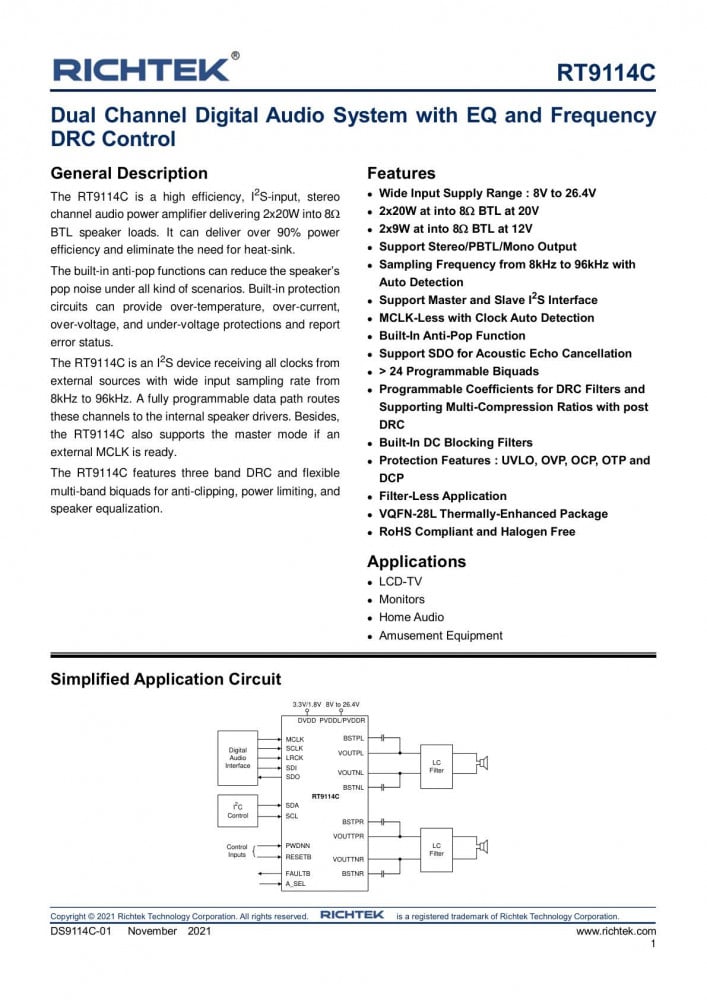 RT9114C document page 1