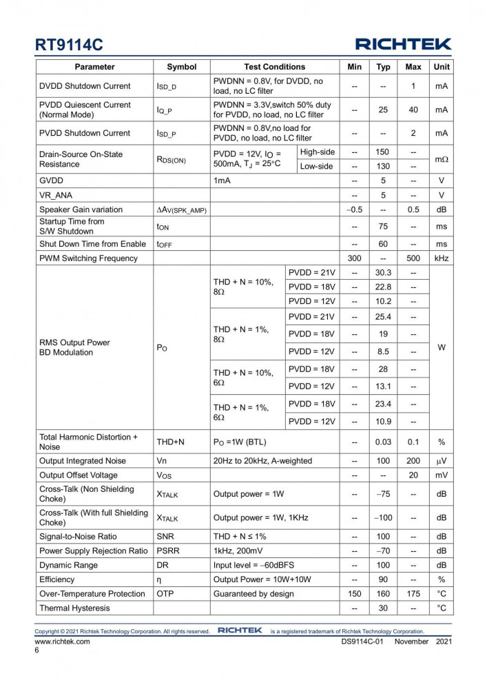 RT9114C document page 6