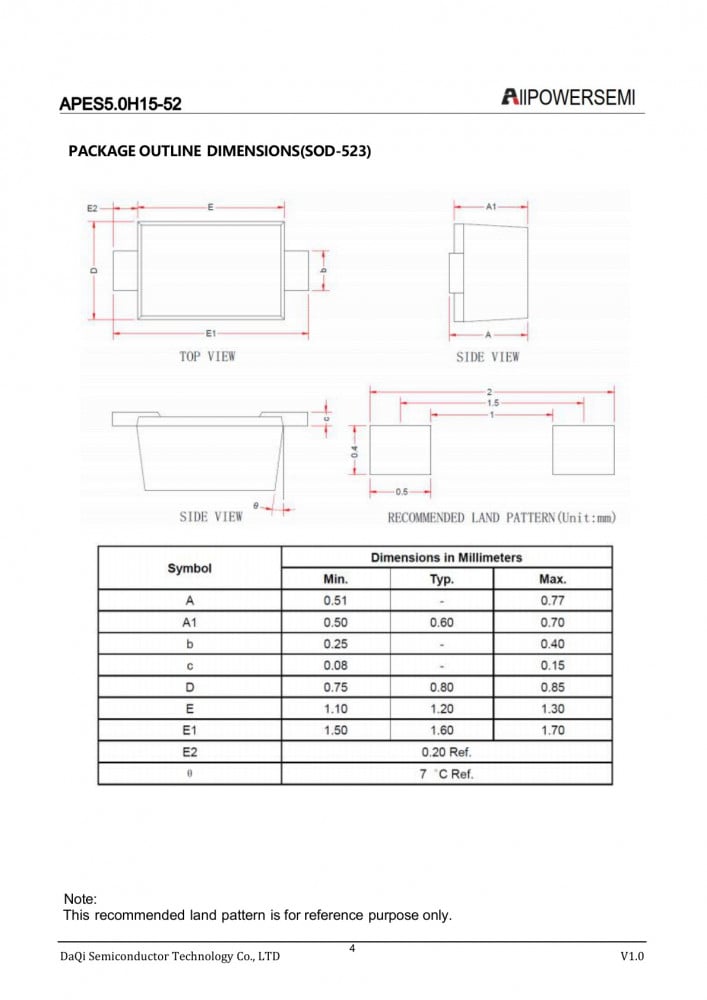 APES5.0H15-52 datasheet page 4