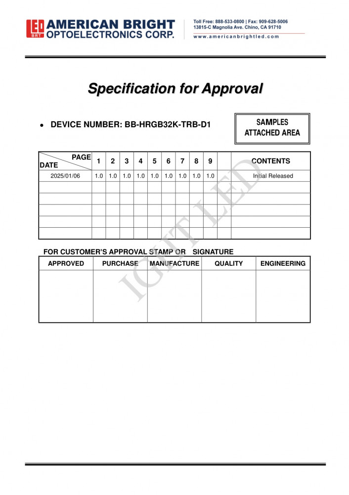 BB-HRGB32K-TRB-D1 datasheet page 1
