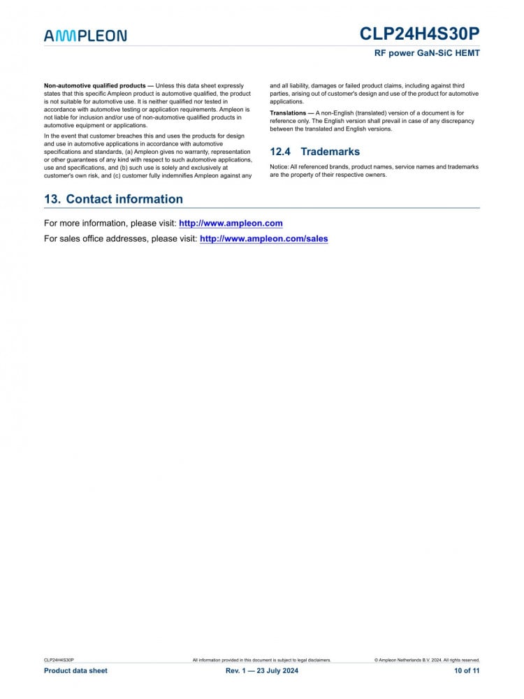 CLP24H4S30P datasheet page 10
