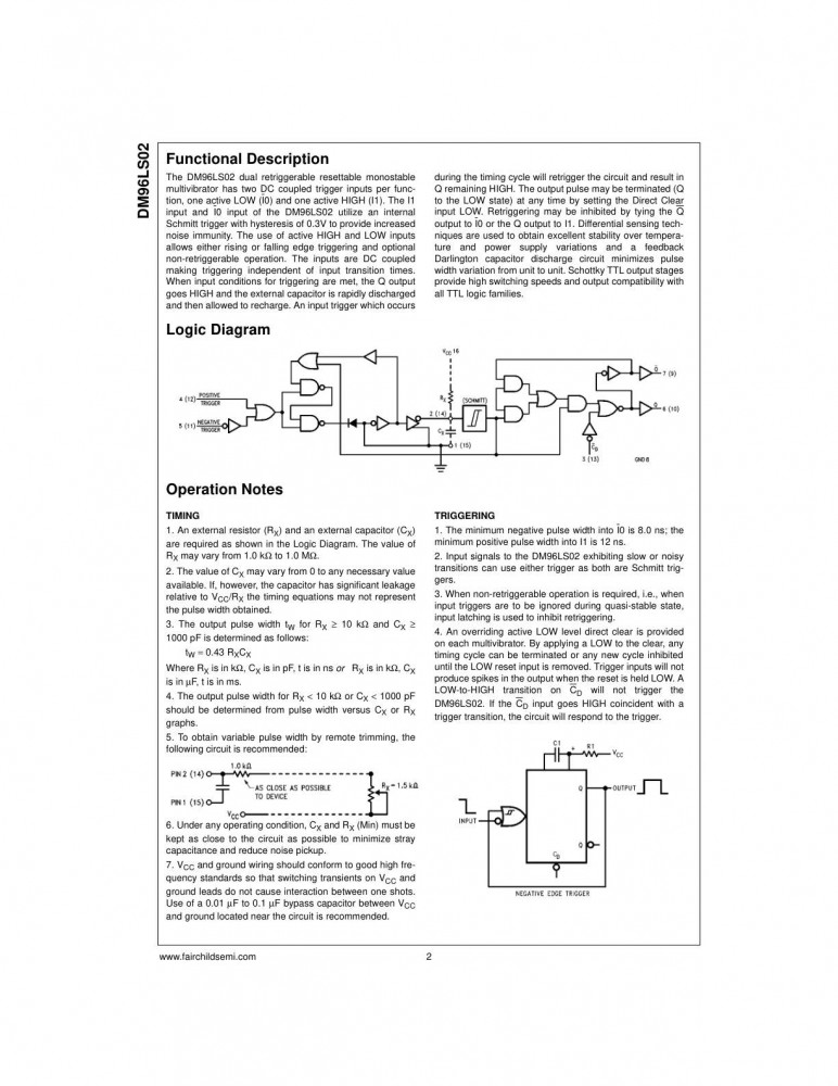 DM96LS02M datasheet page 3