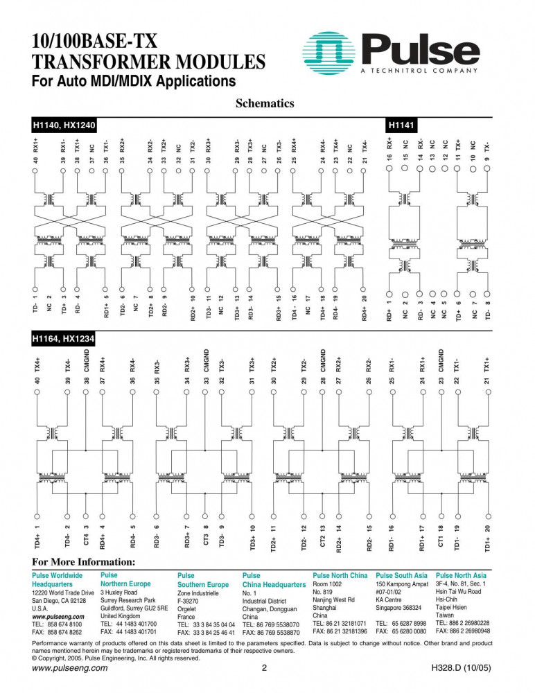 PULSE HX1234NL datasheet page 2