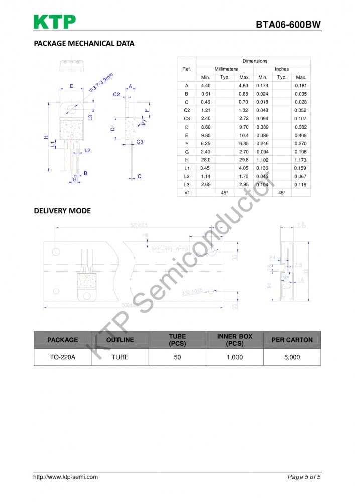 BTA06-600BW datasheet page 5