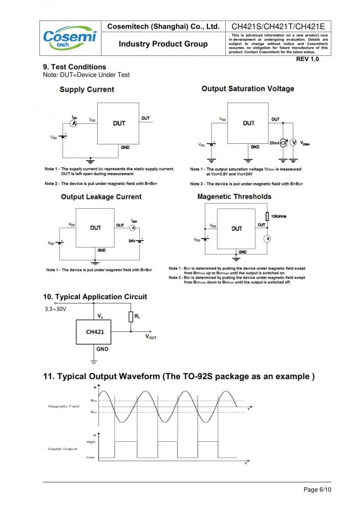 CH421TB datasheet page 6