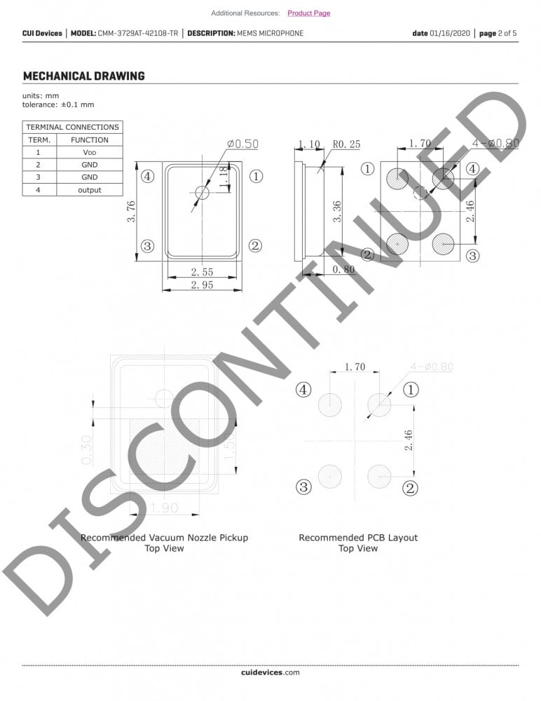 CMM-3729AT-42108-TR datasheet page 2