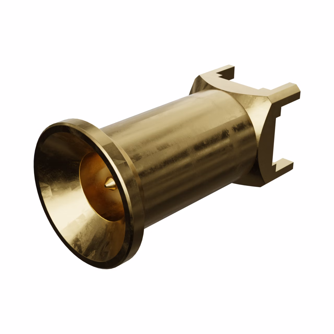 SMP-MAX Plug, Straight, Smooth Bore, Catchers Mitt, PCB, Through Hole, Surface Mount Signal Contact, 50 Ohms for sale