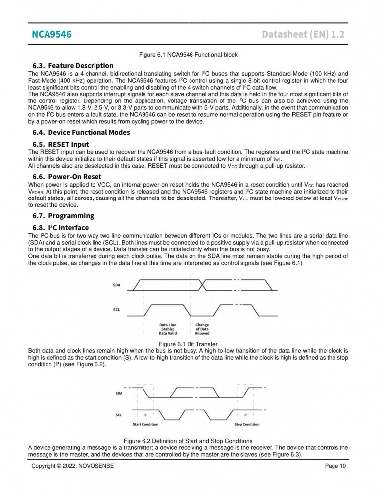NCA9546-DTSPR datasheet page 10