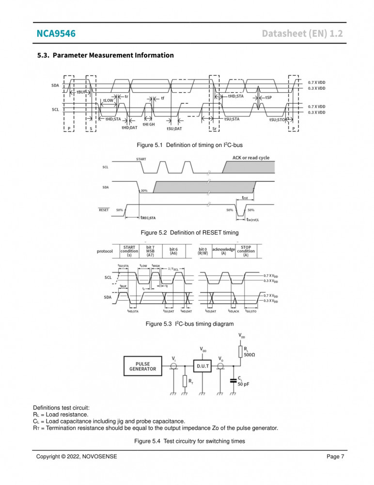 NCA9546-DTSPR datasheet page 7