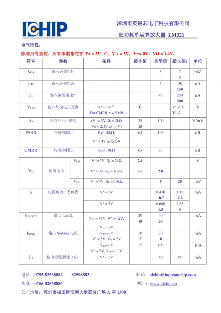 LM321 datasheet page 5