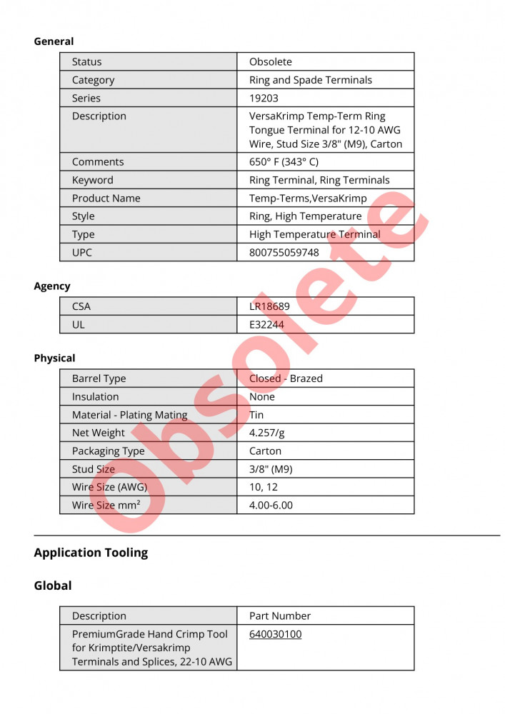 Product document image 2 for MOLEX 192030158