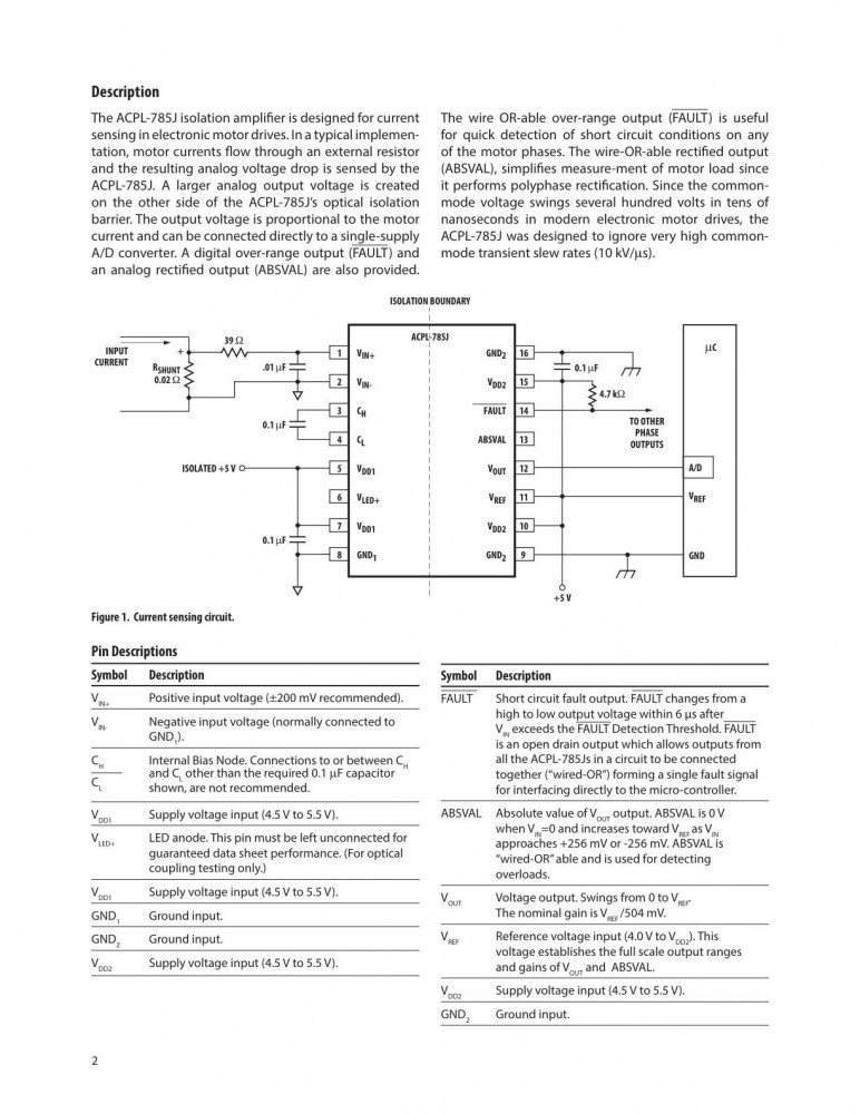 ACPL-785J-560E datasheet page 2