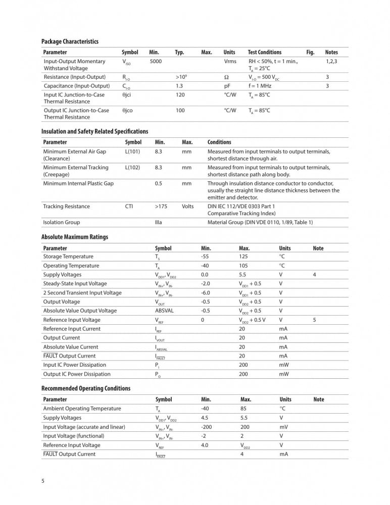 ACPL-785J-560E datasheet page 5