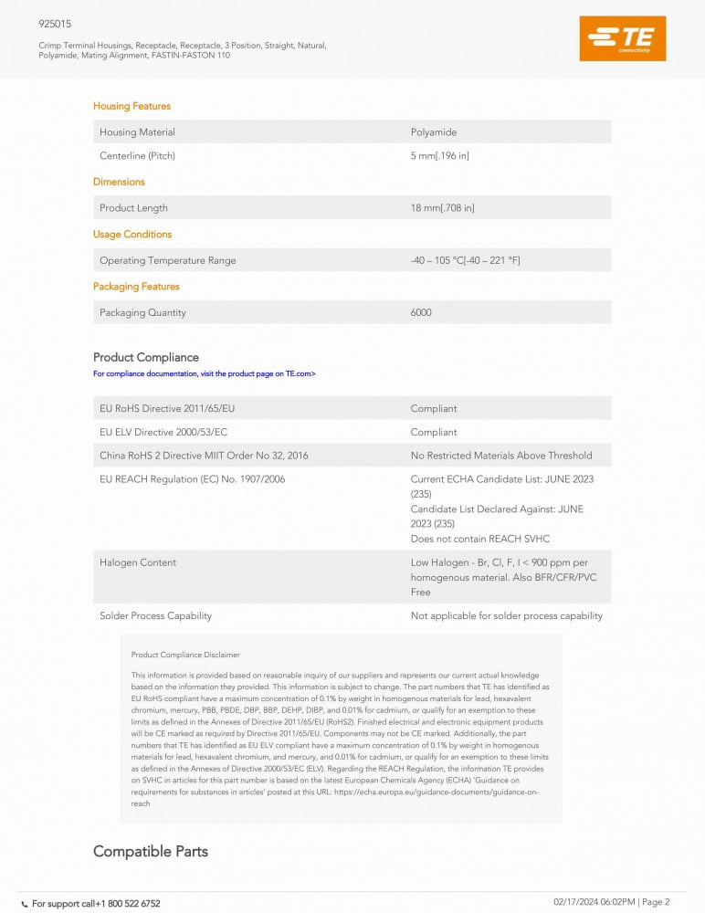 925015 technical document page 2