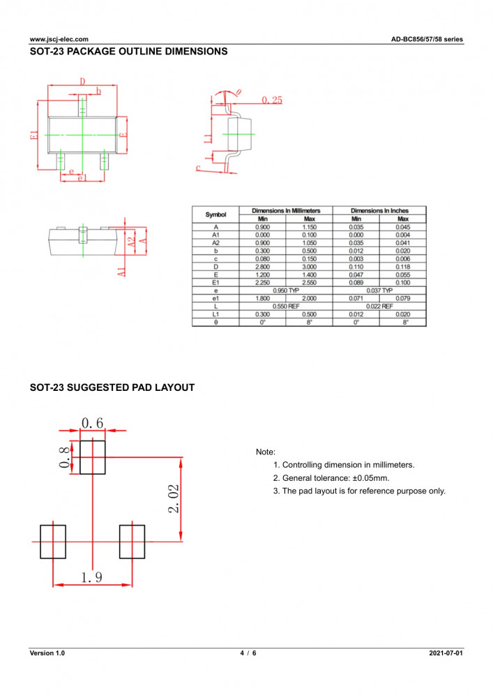 AD-BC857 datasheet page 4