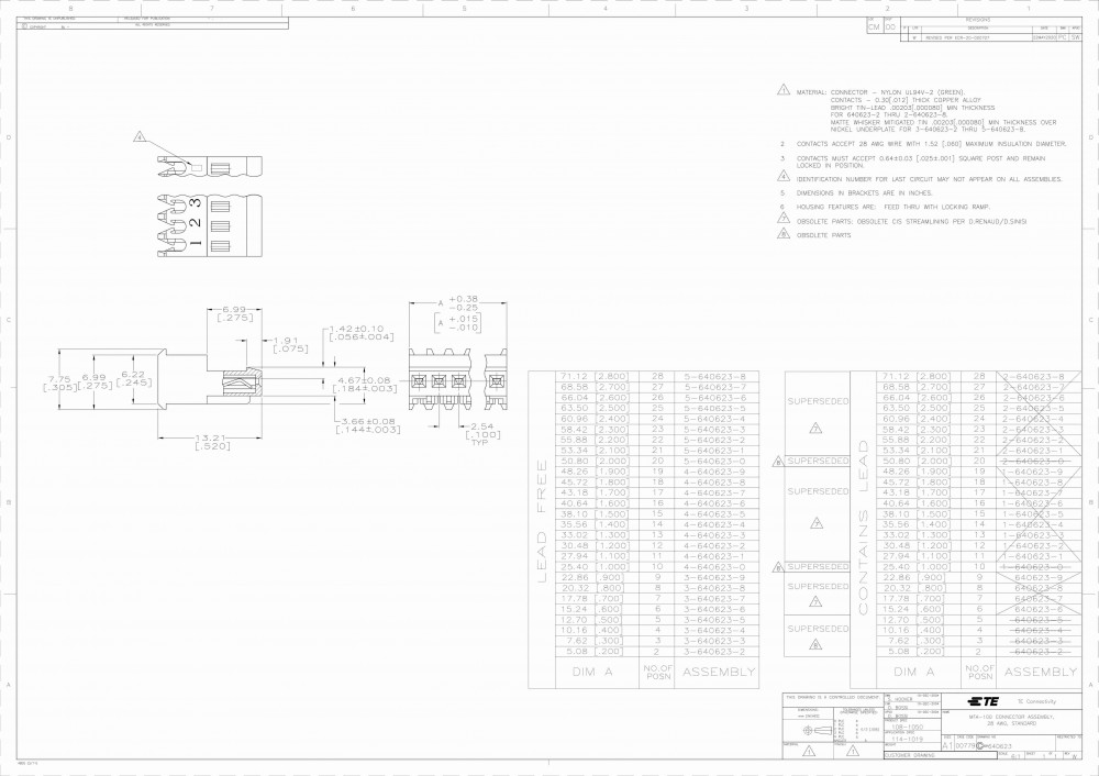 TE Connectivity 3-640623-4 technical drawing
