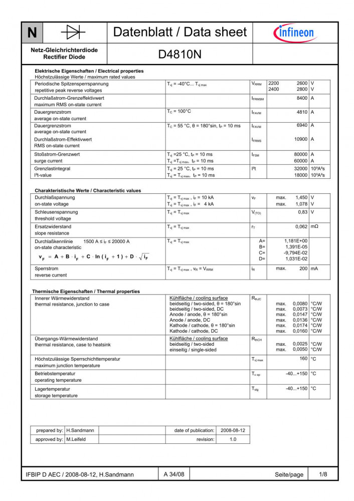 D4810N datasheet page 1