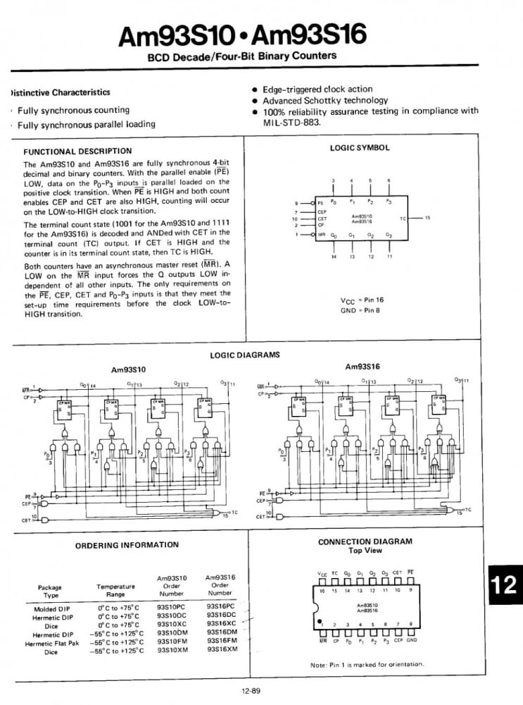 93S10PC datasheet page 1