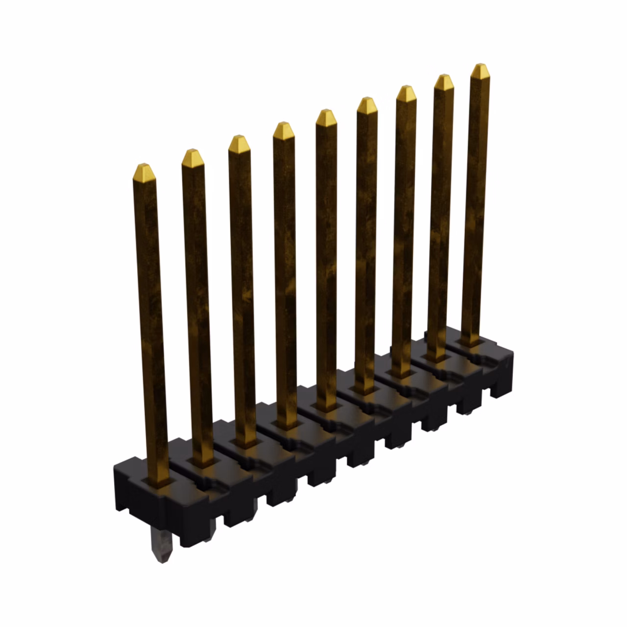 KK 396 Breakaway Header, Vertical, 9 Circuits, 0.38µm Gold (Au) Selective Plating, Pin Length 28.45mm for sale