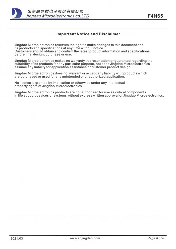F4N65 datasheet page 8