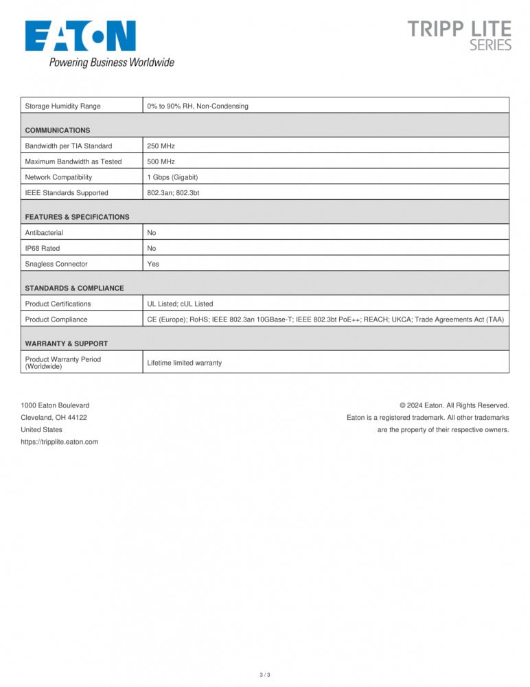 N201P-020-BL technical document page 3