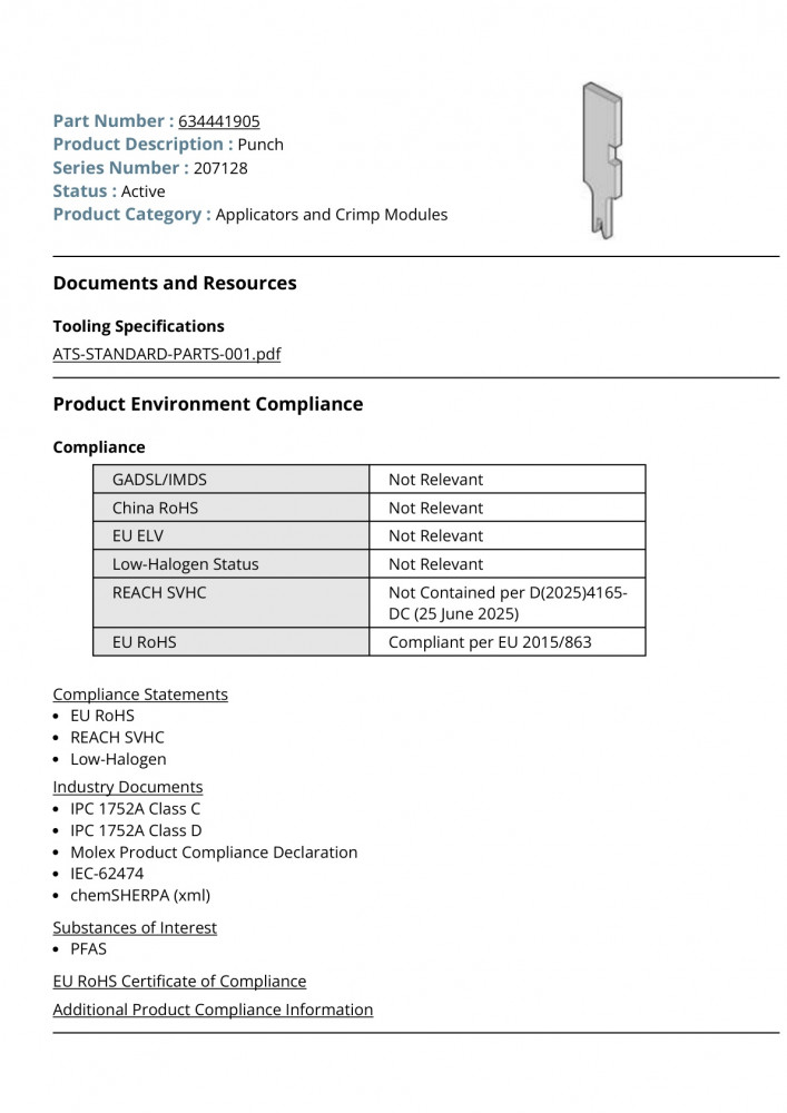 Tooling specification document image 1