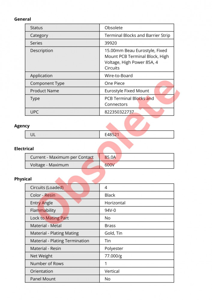 MOLEX 399200504 document image, page 2