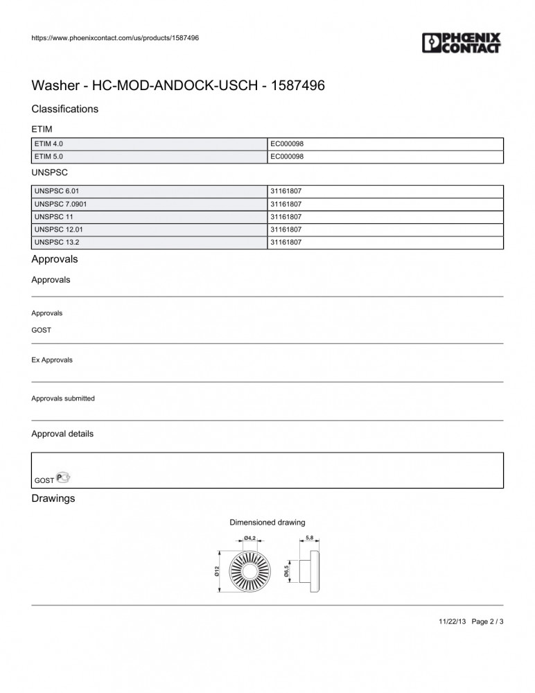 Phoenix Contact 1587496 product document image 2