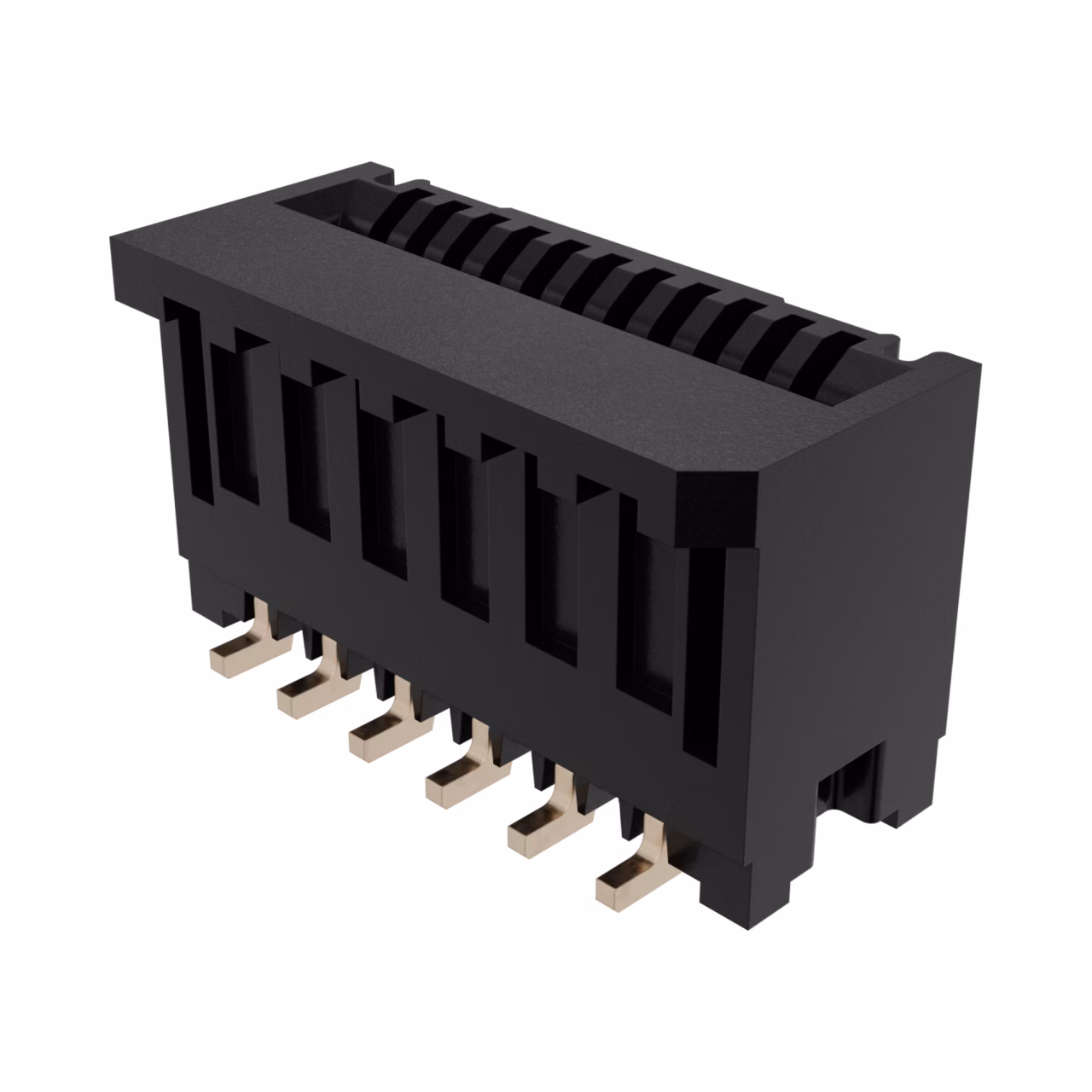 Easy-On FFC/FPC Connector, 0.50mm Pitch, Surface Mount, Vertical, Non-ZIF, Reverse Footprint, Tin Bismuth Plating, Long Terminal Type, Black, 11 Circuits for sale