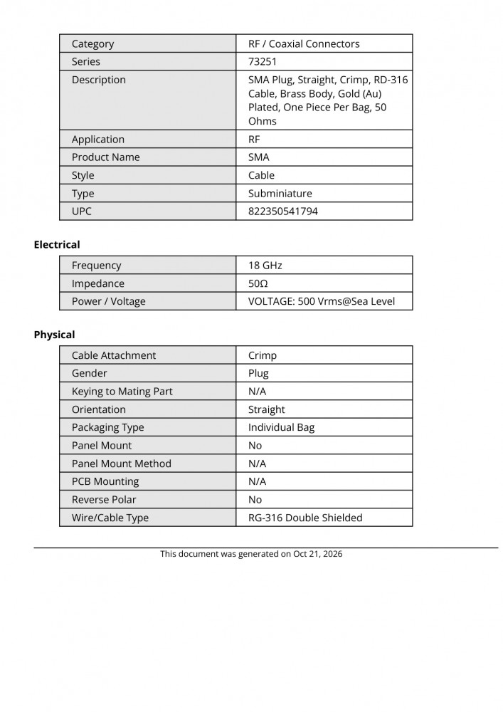 Technical document page image 2 for MOLEX 732512840