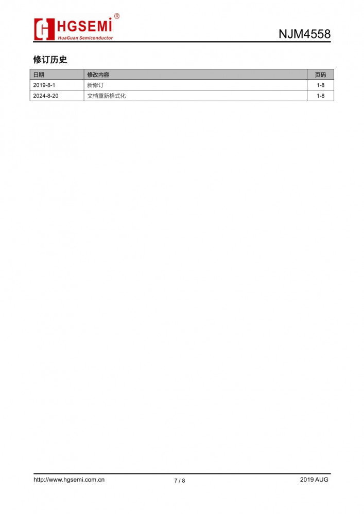 NJM4558M/TR datasheet page 7