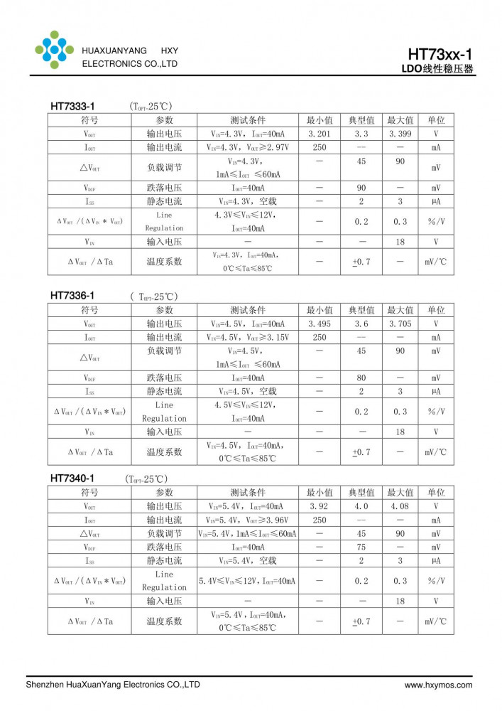 HT7344-1 datasheet page 4