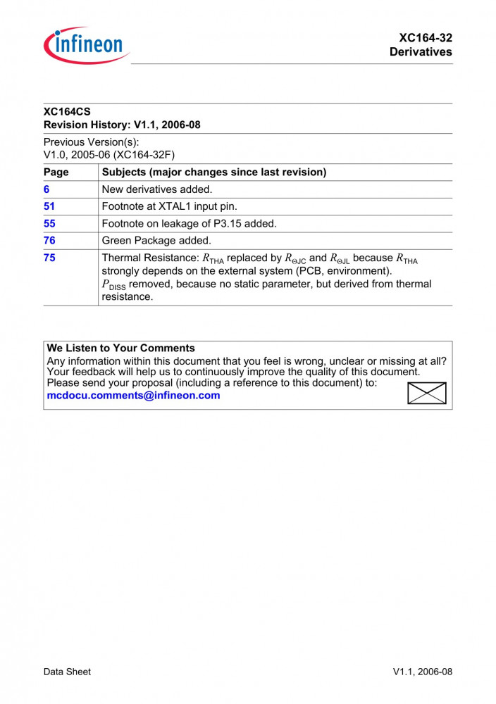 XC164CS datasheet page 4