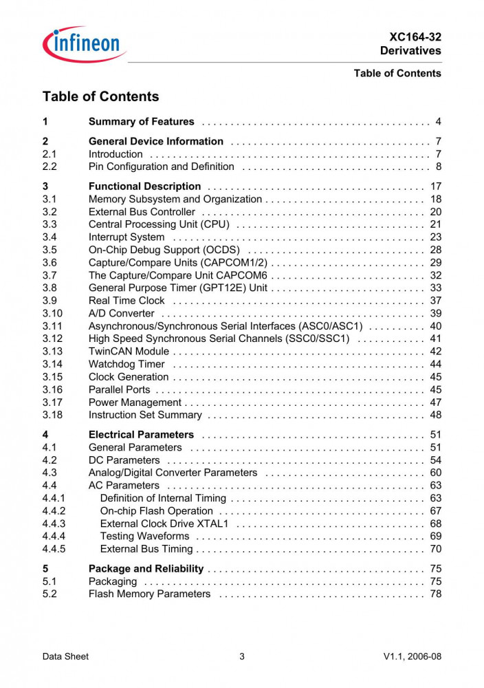 XC164CS datasheet page 5