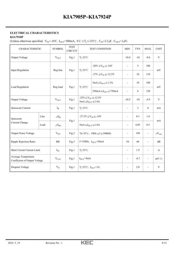 KIA7910P datasheet page 8
