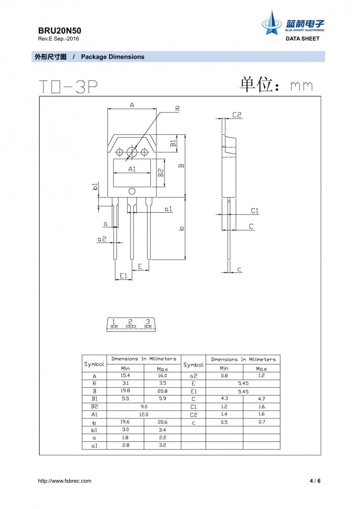 BRU20N50 datasheet page 4