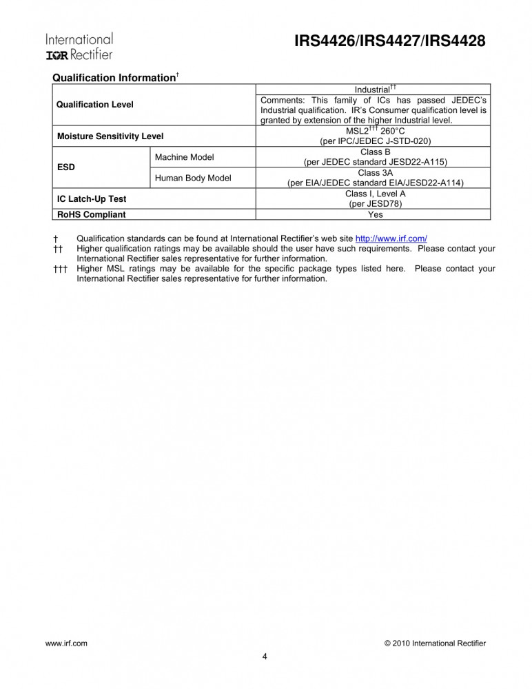 IRS4427SPBF datasheet page 4