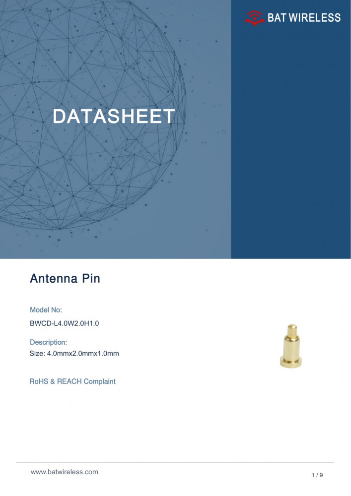 BWCD-L4.0W2.0H1.0 datasheet page 1