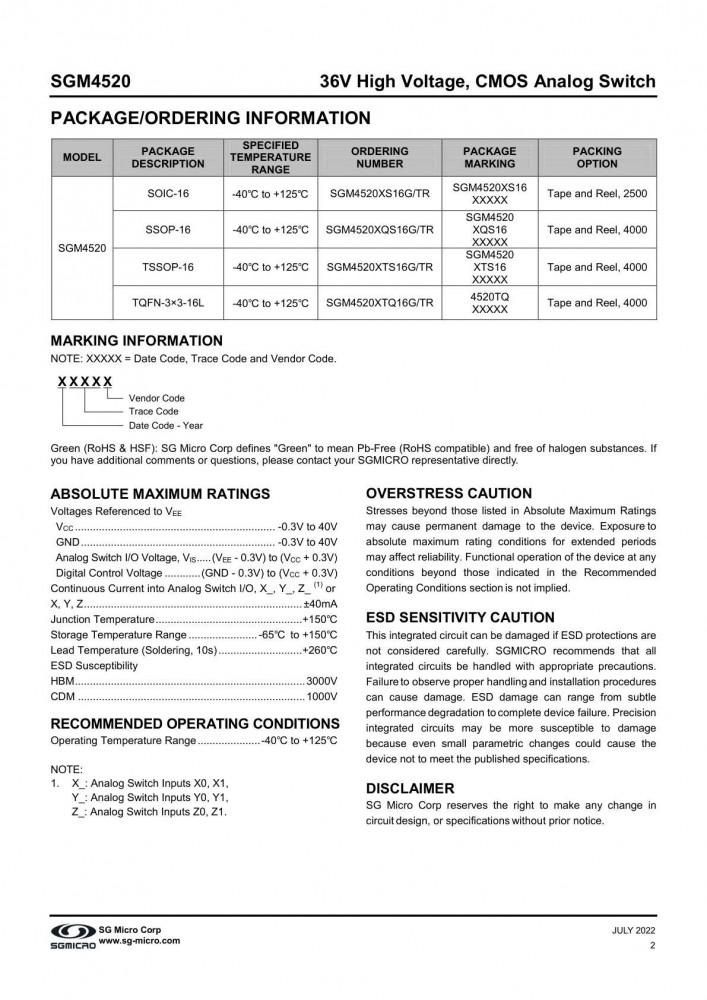 SGM4520 document page 2