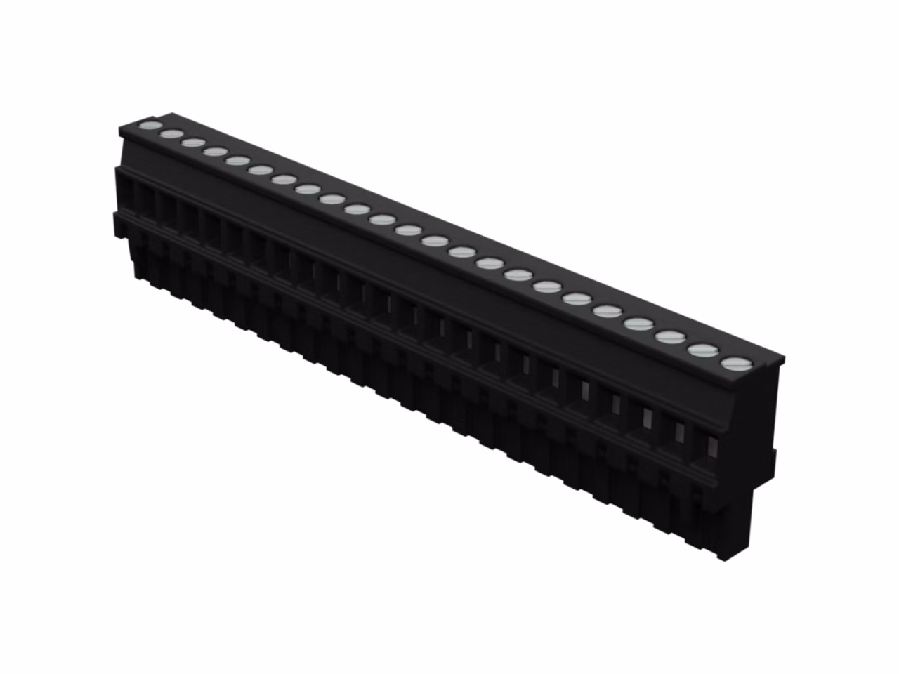 5.08mm Pitch Eurostyle Vertical Plug, with Reverse Imprinting, Front Wire Entry, Black, 23 Circuits for sale