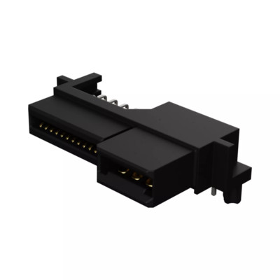 EXTreme LPHPower Receptacle Header, Right-Angle, 2 Power Contacts, 24 Signal Contacts, Select Gold (Au) Plating, for 1.57mm Thick PC Board, with Press-fit Plastic Pegs for sale