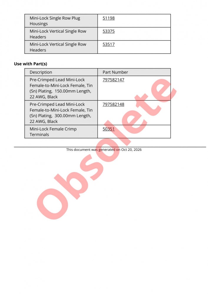 MOLEX 511030600 product document image, page 3