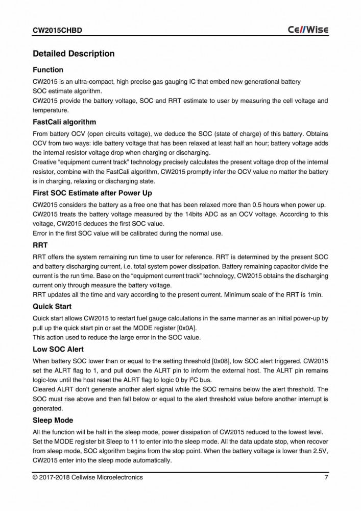CW2015CHBD datasheet page 7