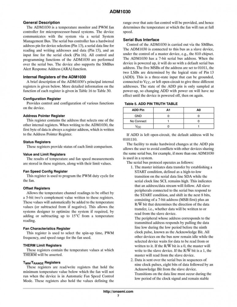 ADM1030 datasheet page 7
