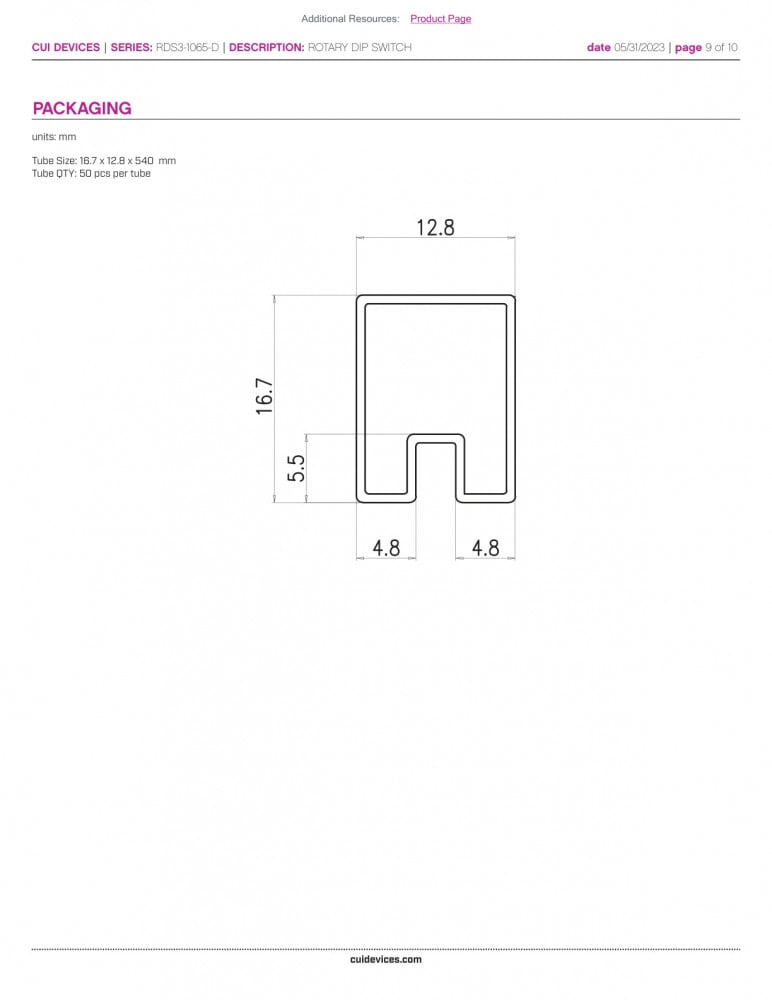 CUI RDS3 datasheet page 9